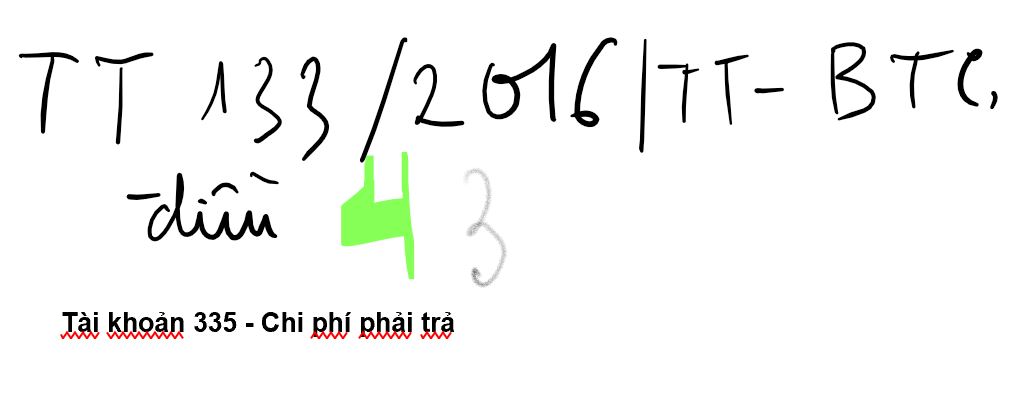 TT 133/2016/TT-BTC TK 335 Chi phí phải trả - Dịch vụ kế toán NATA